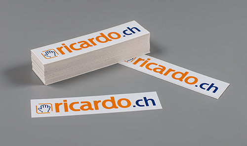 Aufkleber Digitaldruck - Premium - Form rechteckig, Folie transparent ...